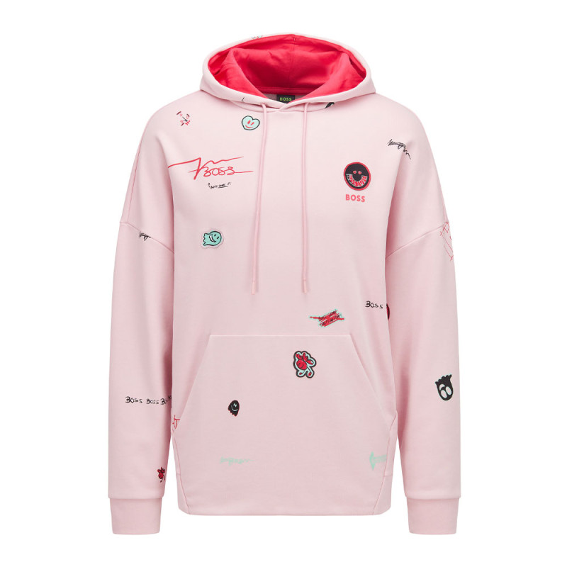 Le Sweat à capuche Soodyart Rose est chez DM'Sports Lyon