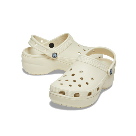 Sabot Plateforme Crocs Classic Platform Clog Beige Disponible Chez DM ...
